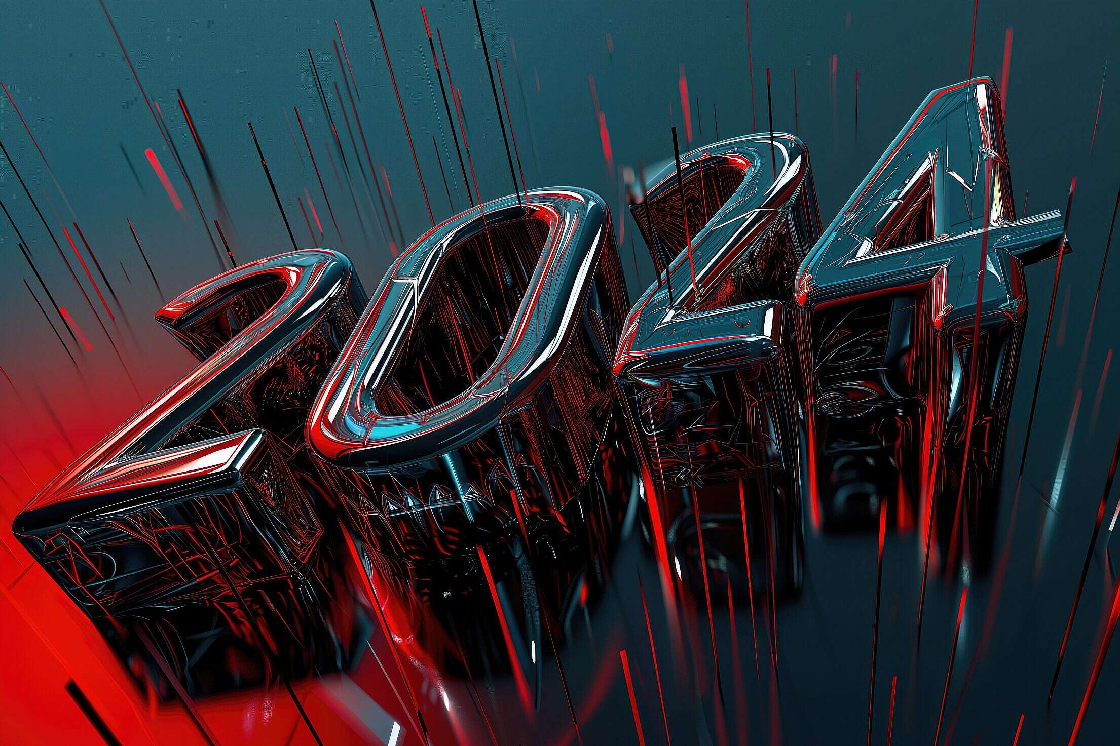 2024 New Year Abstract Dark Visual Free Stock Photo | picjumbo