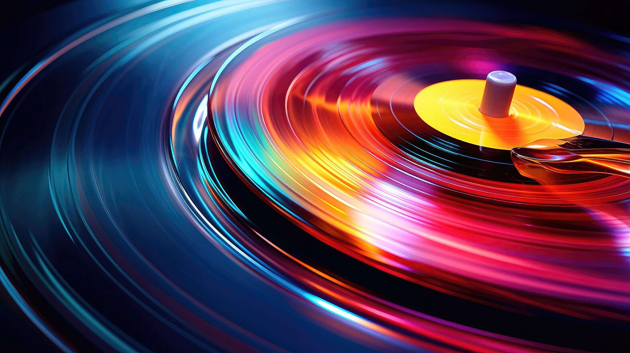 Abstract Vinyl DJ Playing Free Stock Photo | picjumbo