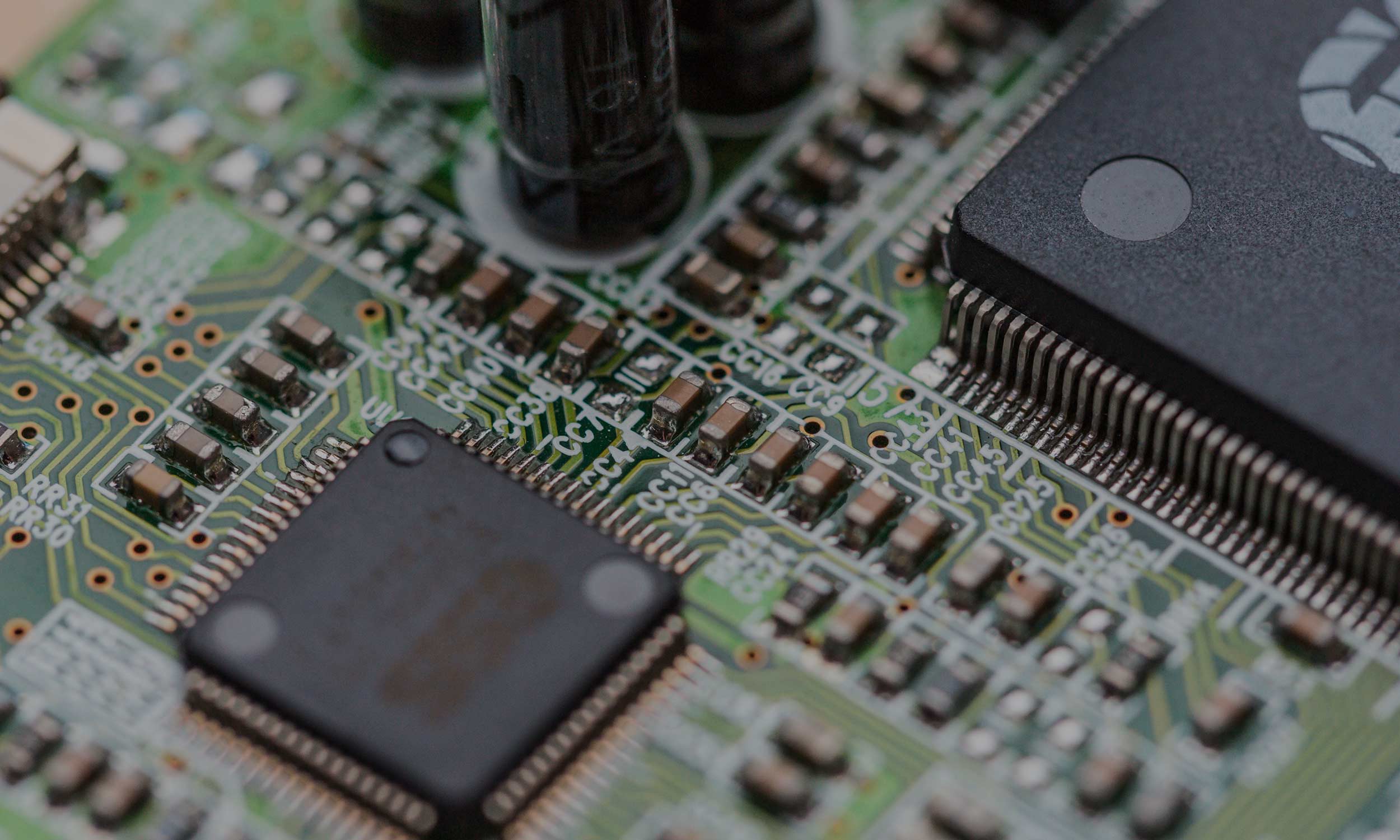 Electronic Circuit Board Close Up Background Free Stock Photo | picjumbo