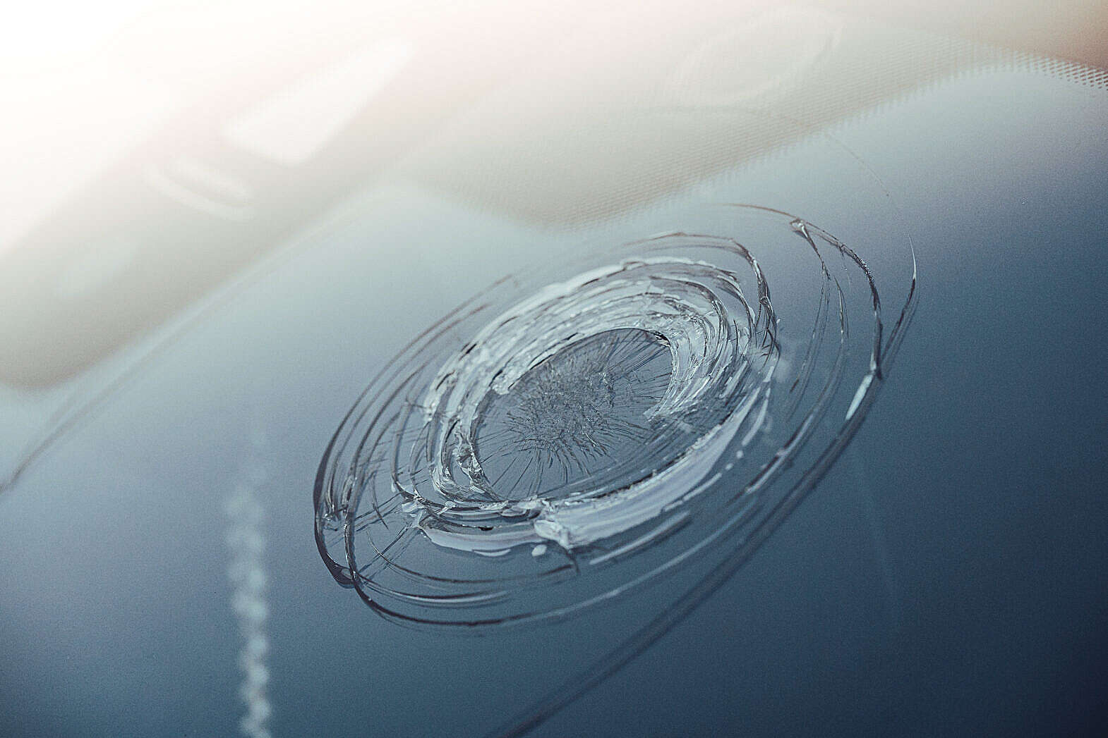 Broken Windshield from Giant Hail Free Stock Photo | picjumbo