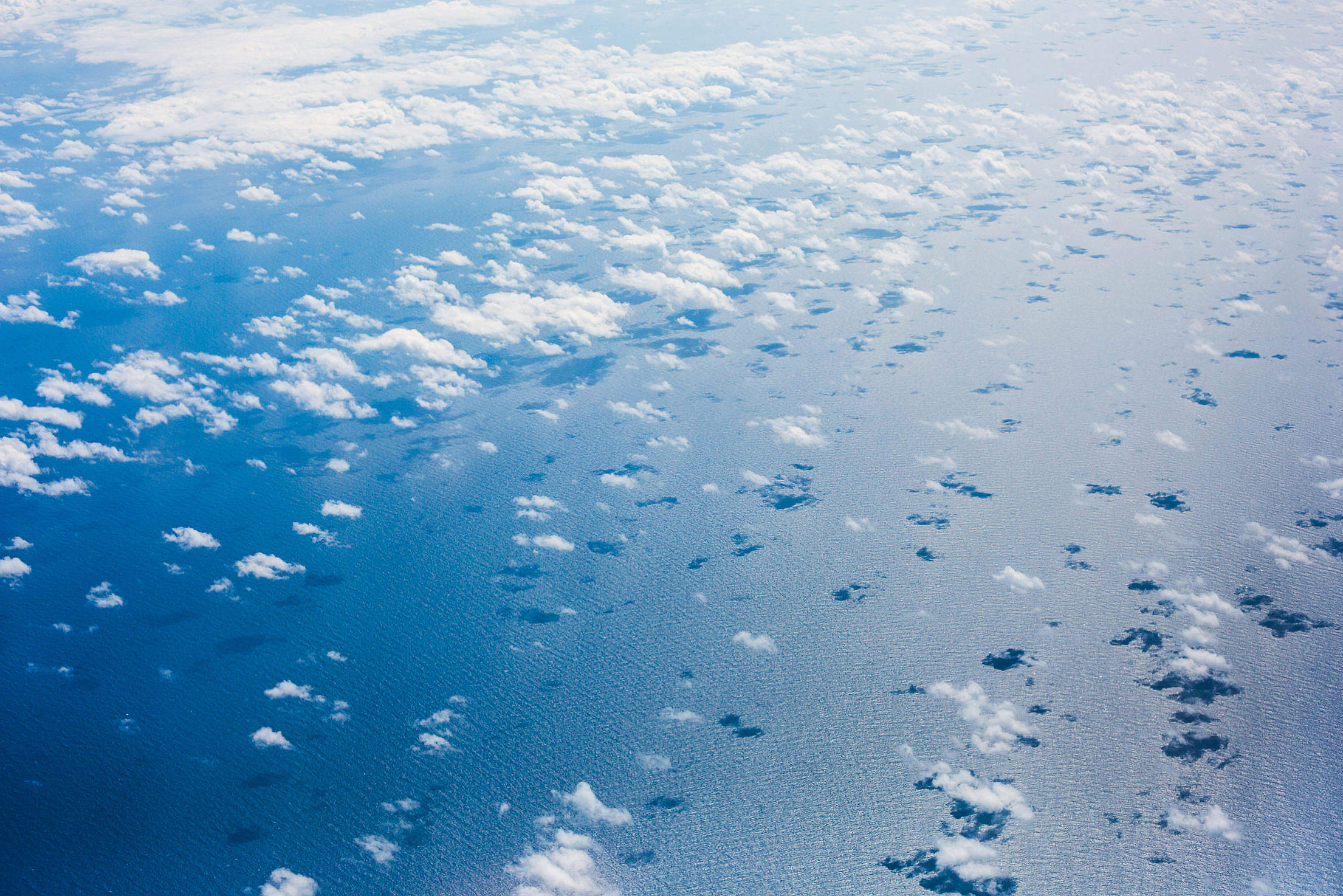 Clouds over the Pacific Ocean from an Airplane Free Stock Photo | picjumbo