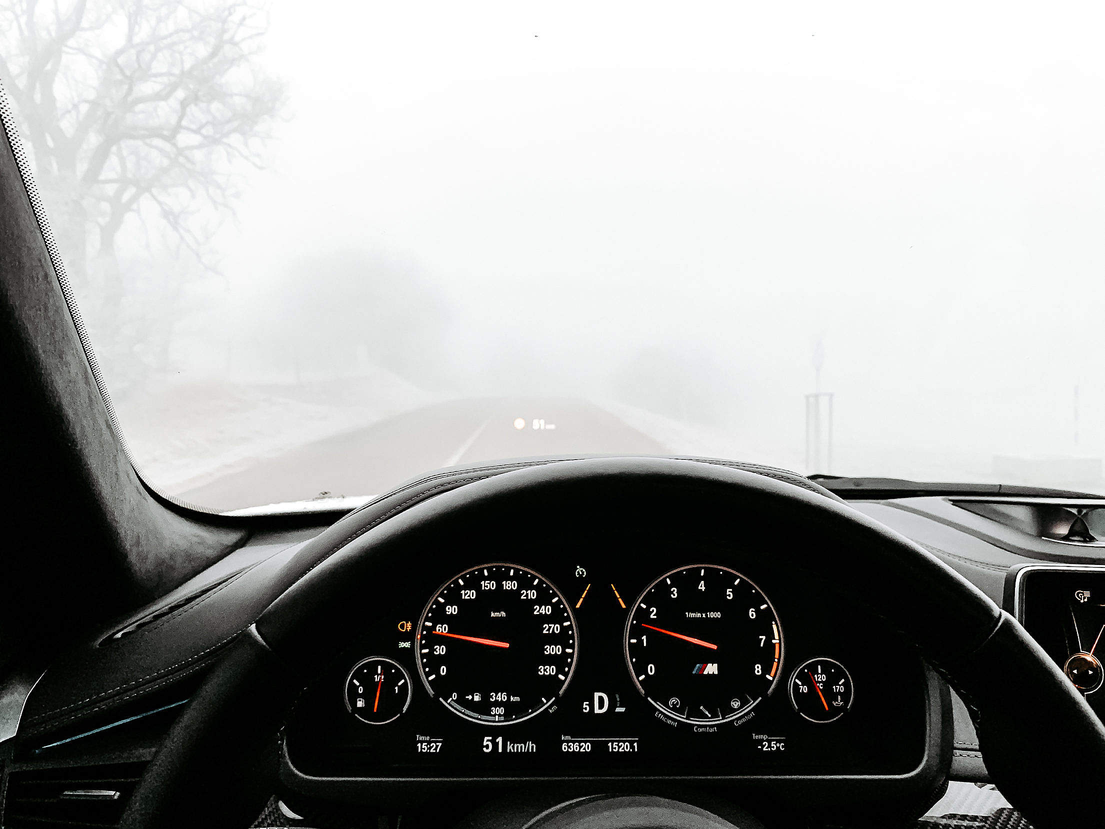 Driving in Heavy Fog Free Stock Photo | picjumbo
