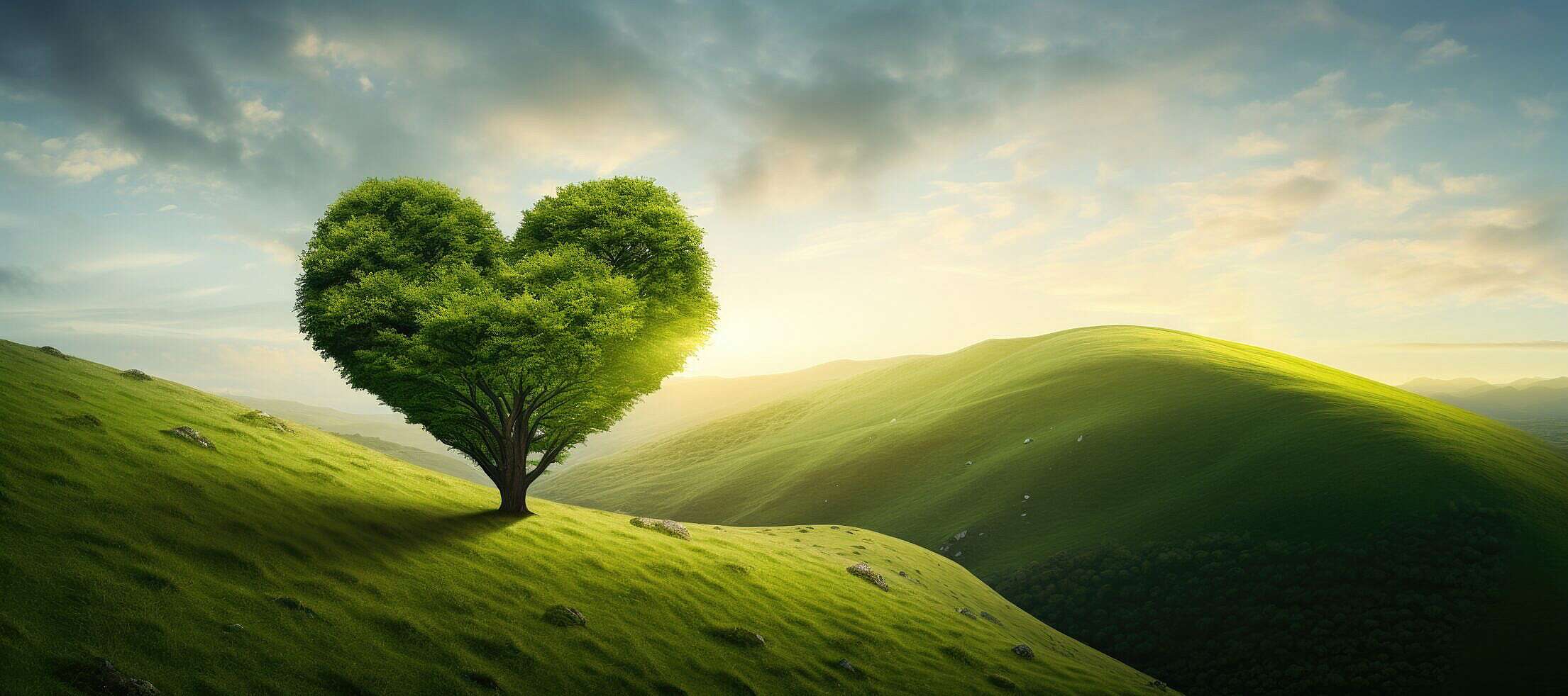 Ecology Love Heart Tree with Space for Text Free Stock Photo | picjumbo