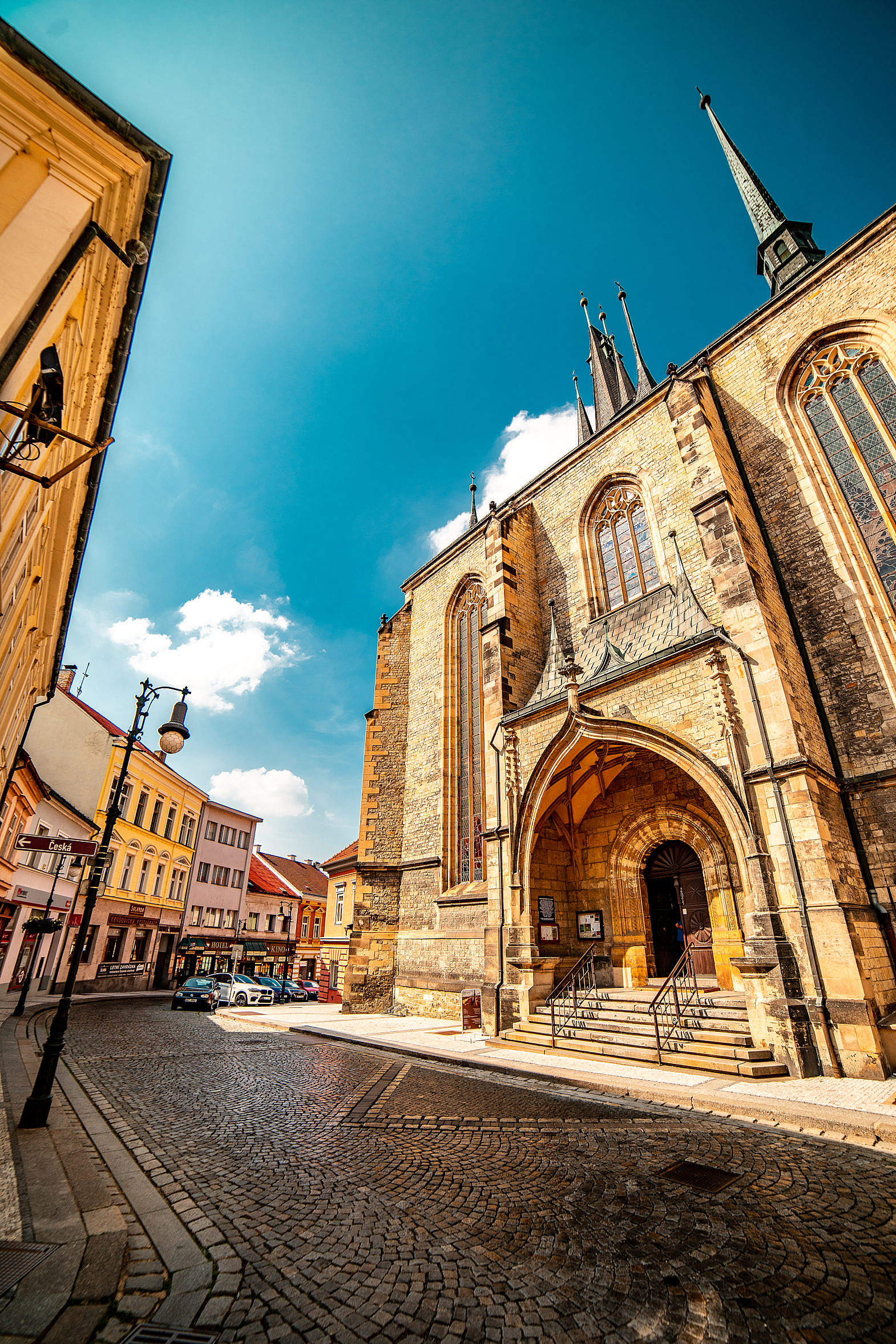 Entry to Church of St. Nicholas in Louny, Czechia Free Stock Photo ...