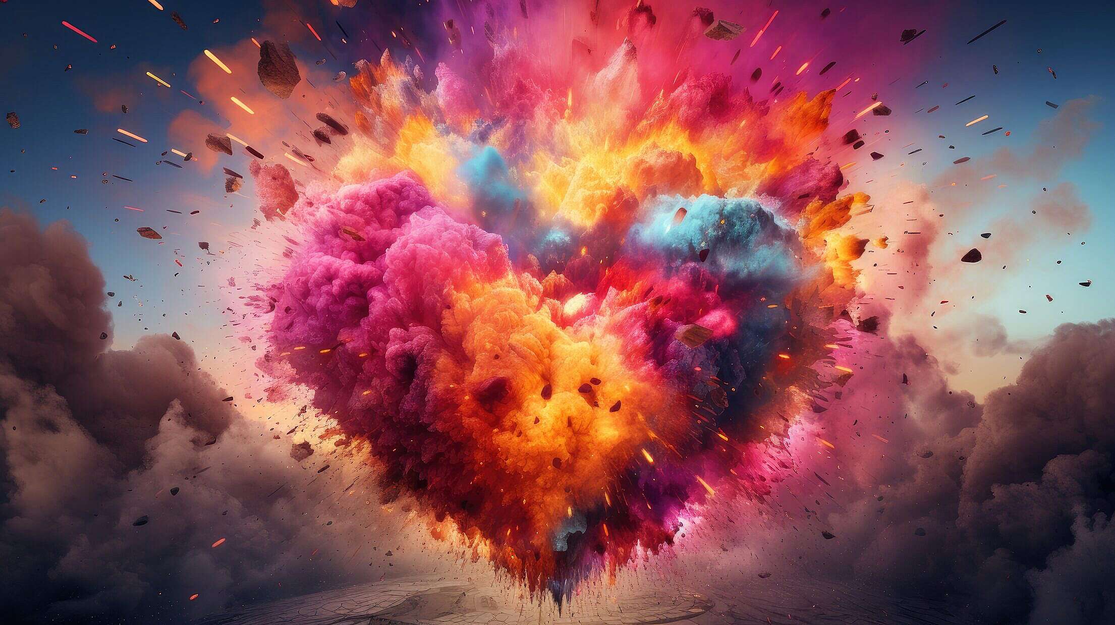 Explosion of Love Free Stock Photo | picjumbo