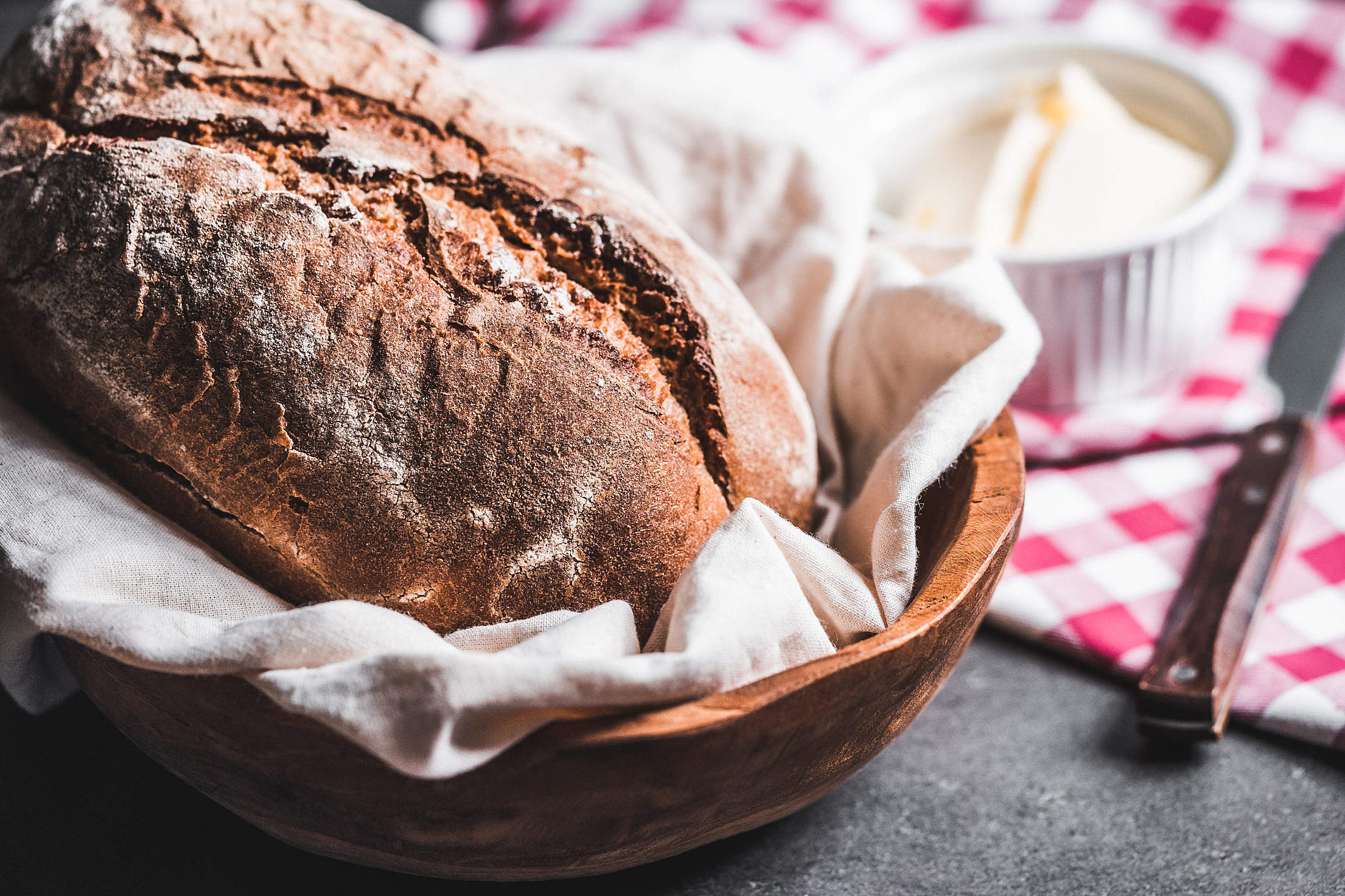 Homemade Country Bread Free Stock Photo | picjumbo