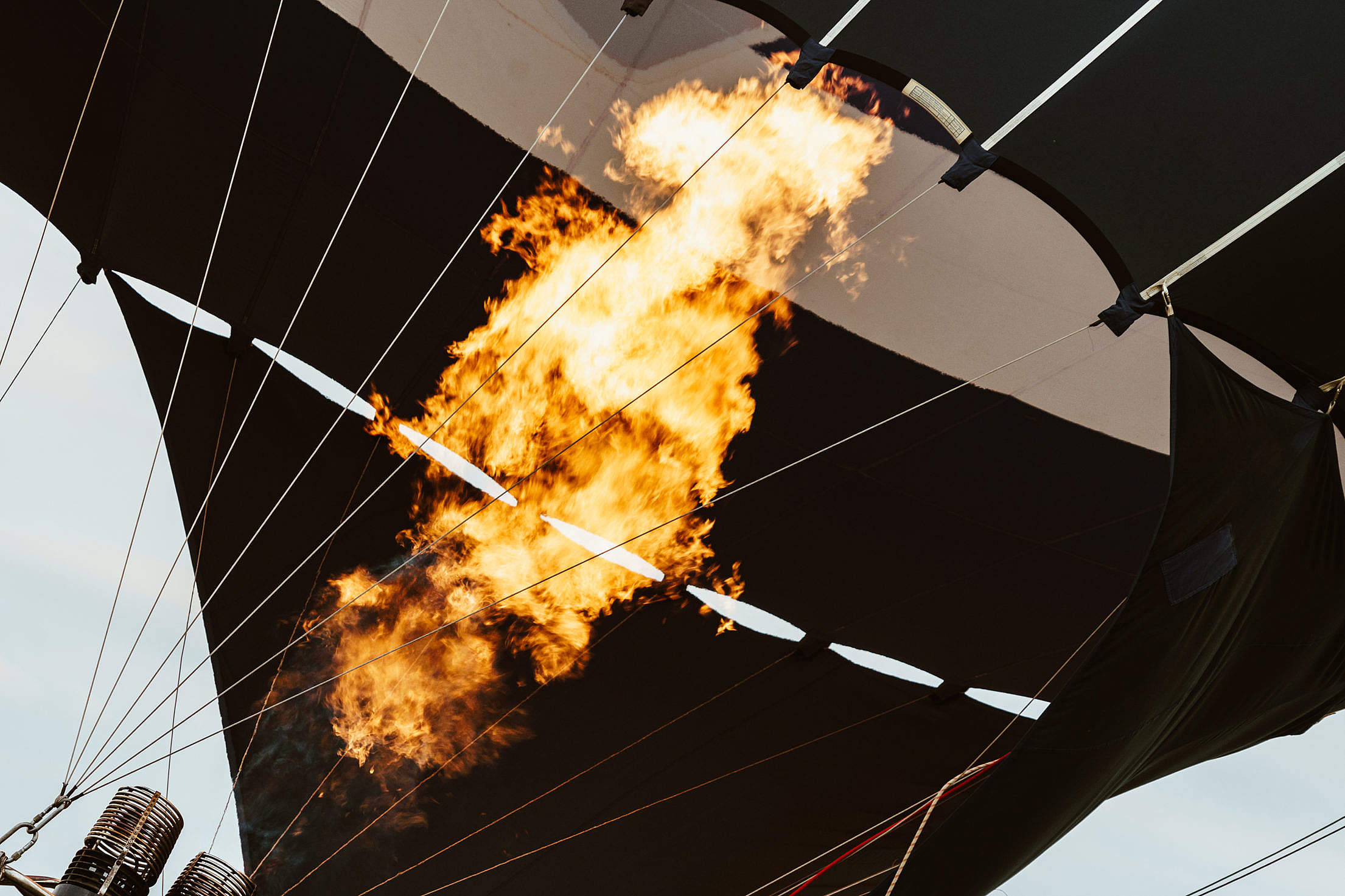 Hot Air Balloon Fire Free Stock Photo | picjumbo