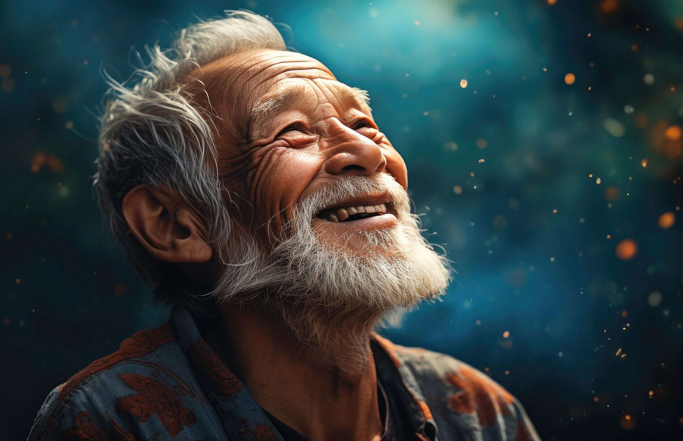 Longevity Happy Old Man Enjoying Moment Free Stock Photo | picjumbo