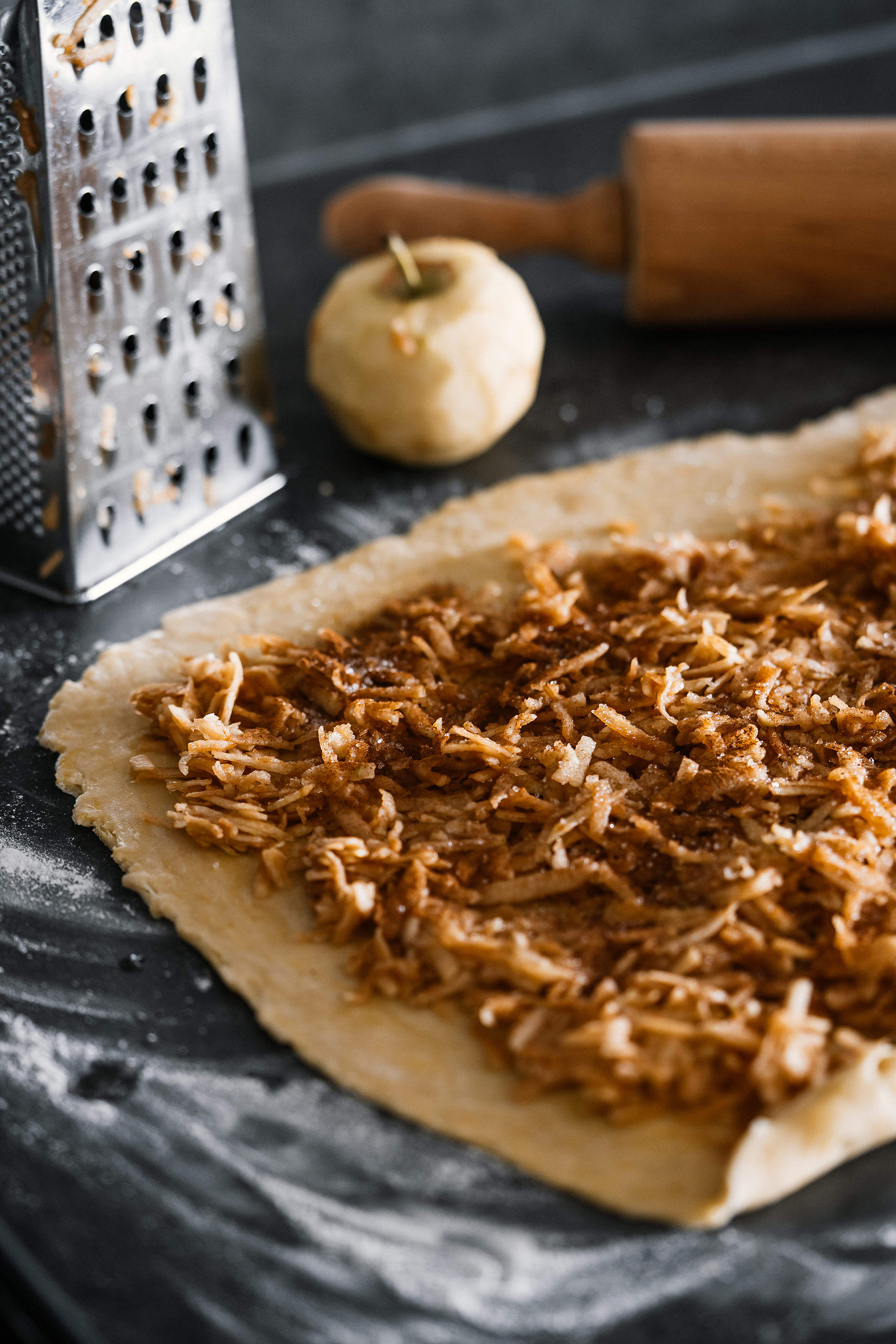 Making Homemade Apple Strudel Vertical Free Stock Photo | picjumbo