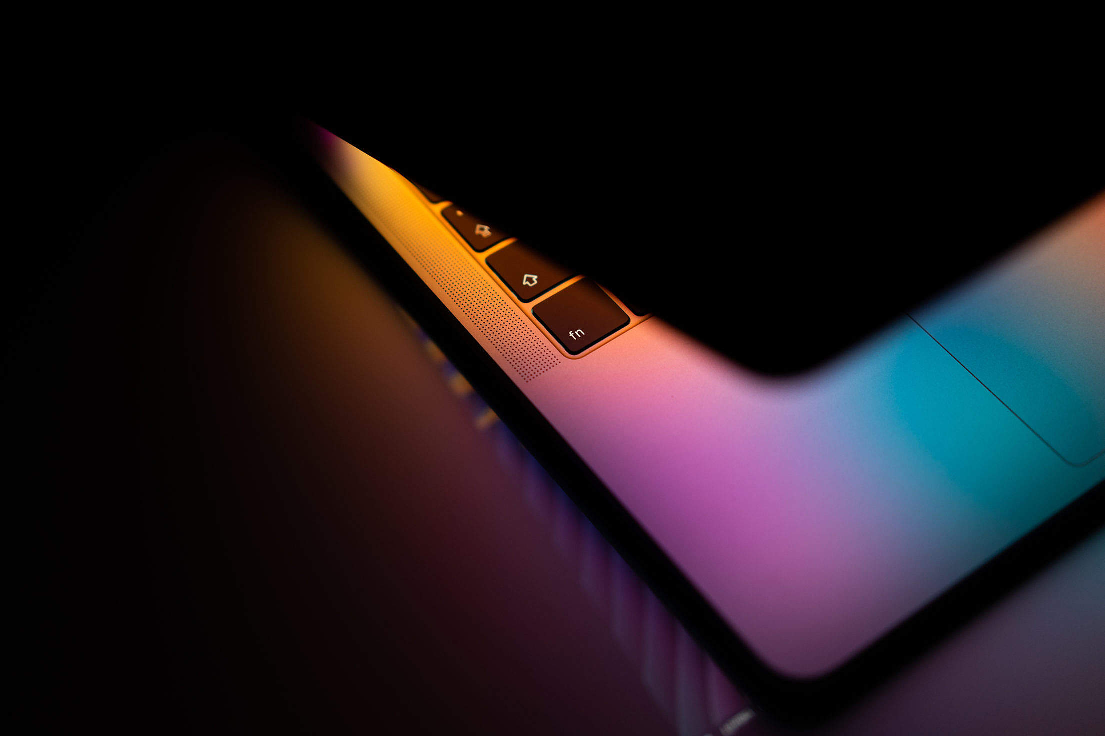 Modern Laptop Colorful Close Up Free Stock Photo | picjumbo