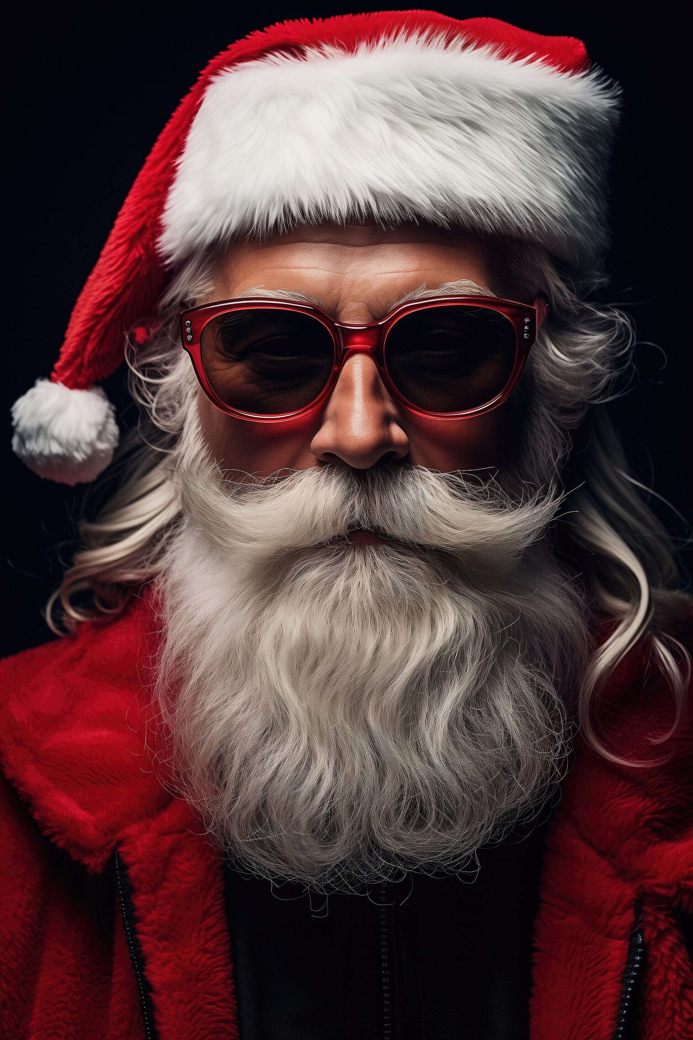 Modern Santa Claus Portrait Free Stock Photo | picjumbo