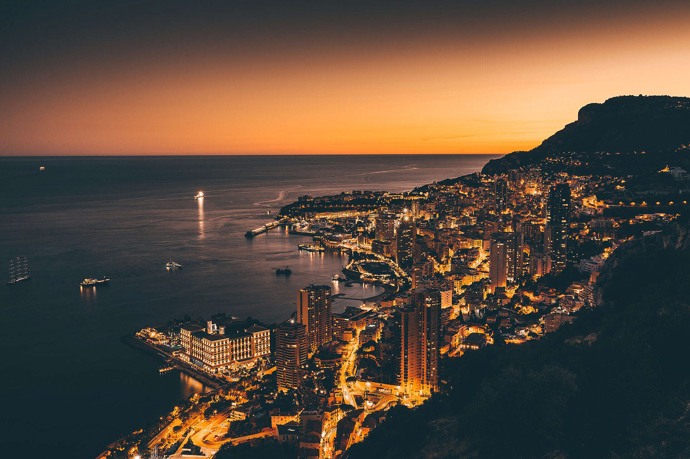Monaco Dawn Wallpaper Free Stock Photo | picjumbo