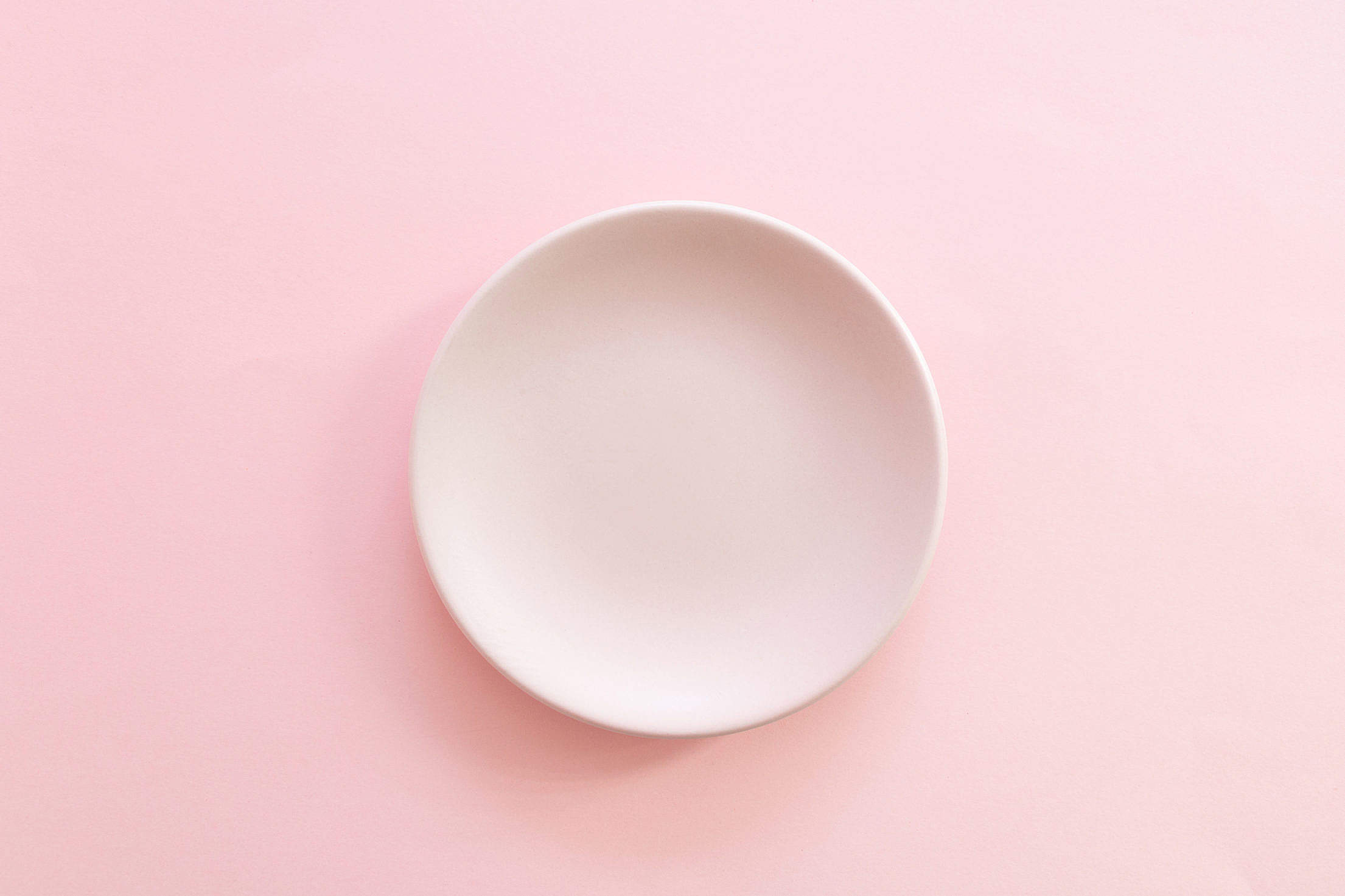 Pink Plate Minimalism Free Stock Photo | picjumbo