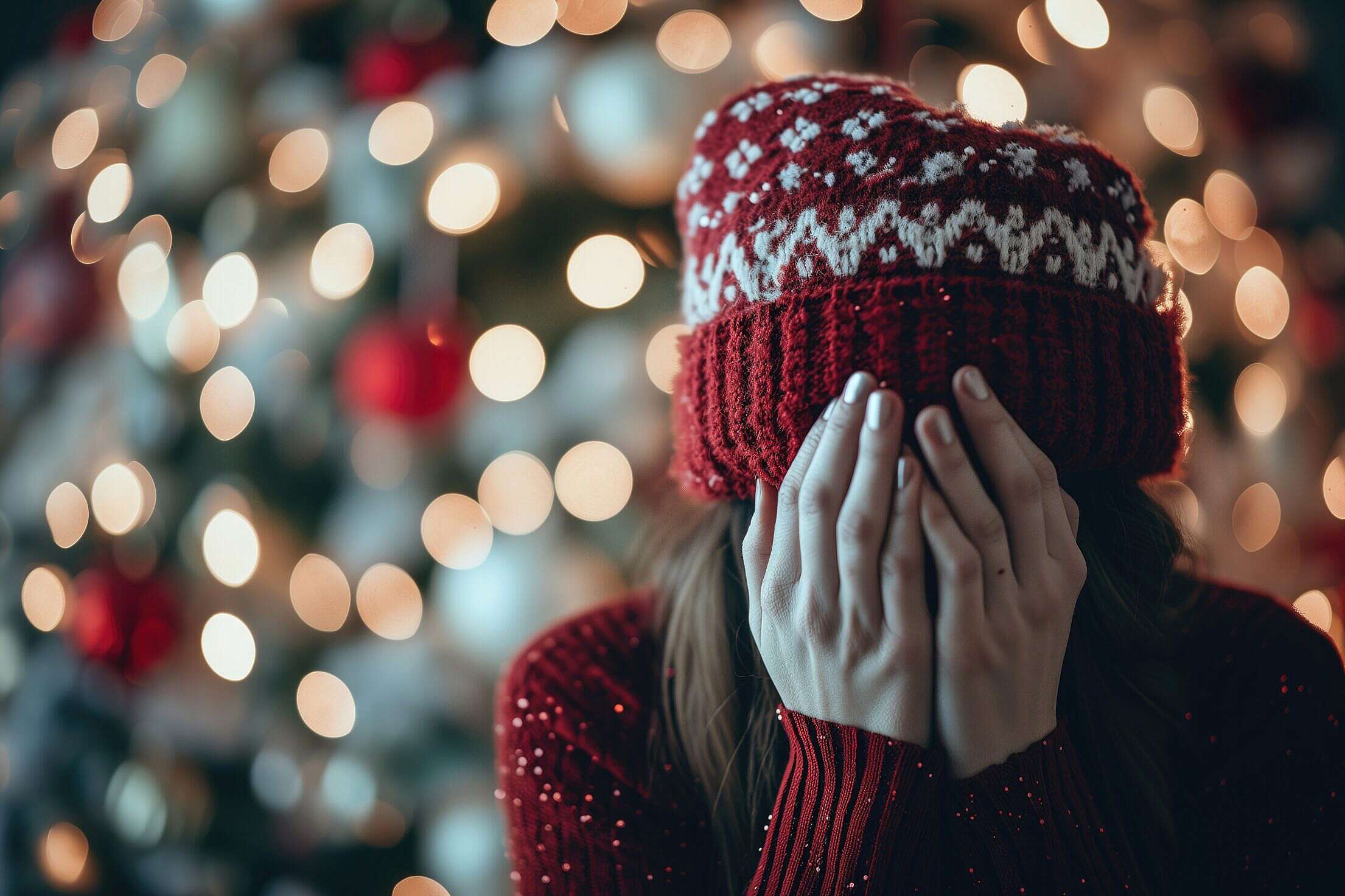 Sad Child in Christmas Depression Kids Mental Health Free Stock Photo ...