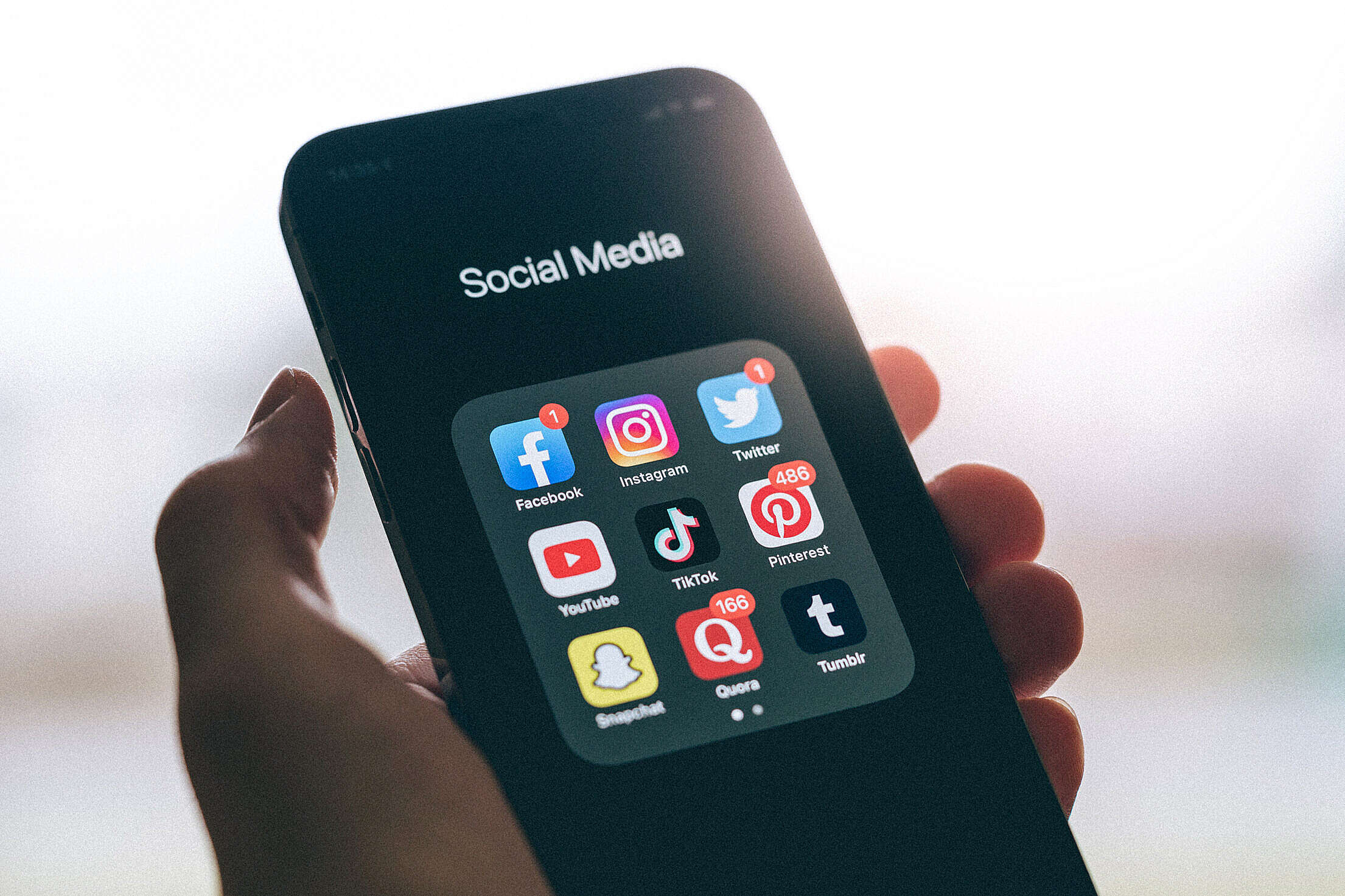 Social Media Applications in Smartphone Free Stock Photo | picjumbo