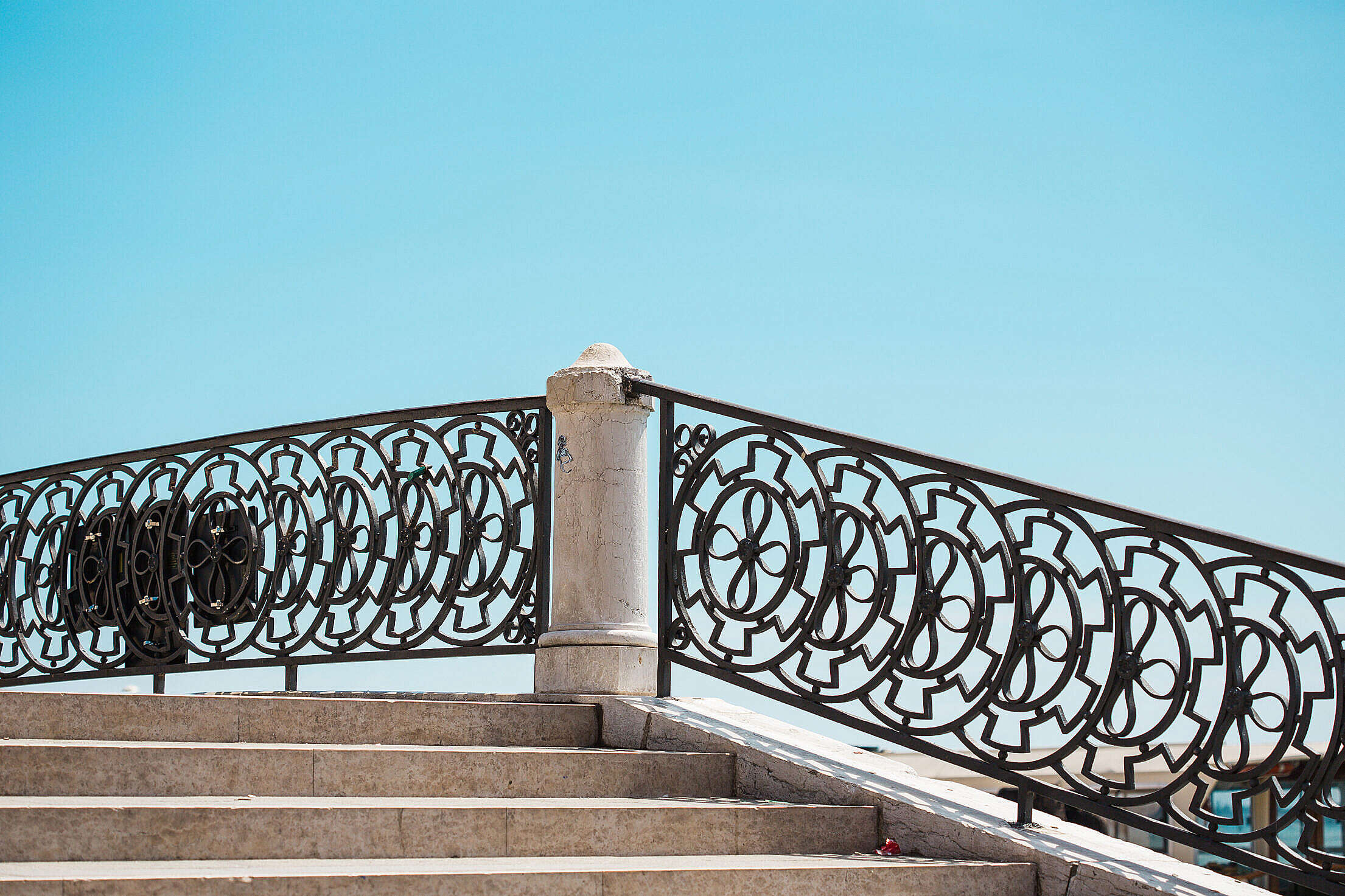 Stairs and Old Vintage Handrails in Venice, Italy Free Stock Photo ...