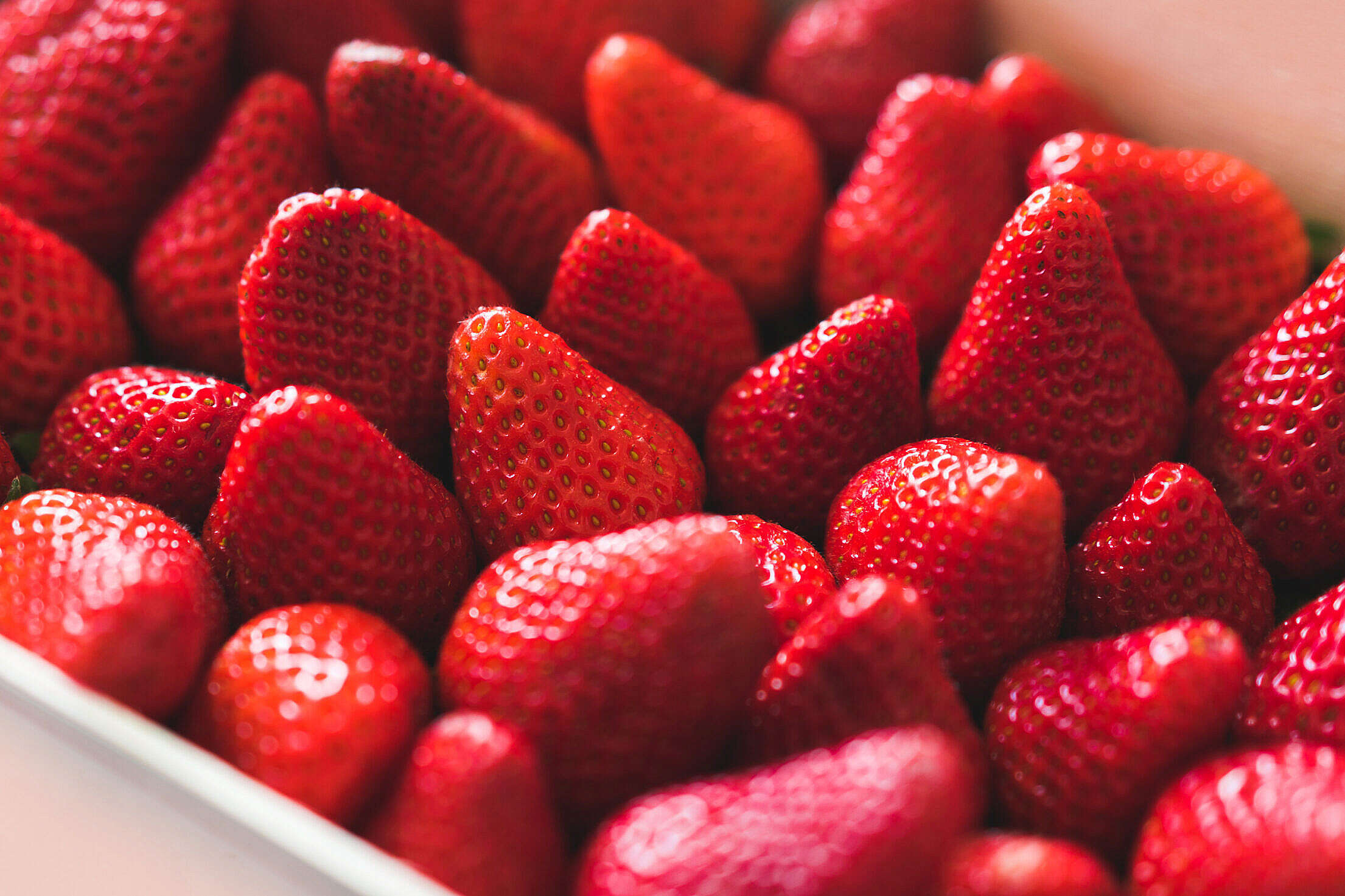 Strawberries Close Up Free Stock Photo | picjumbo