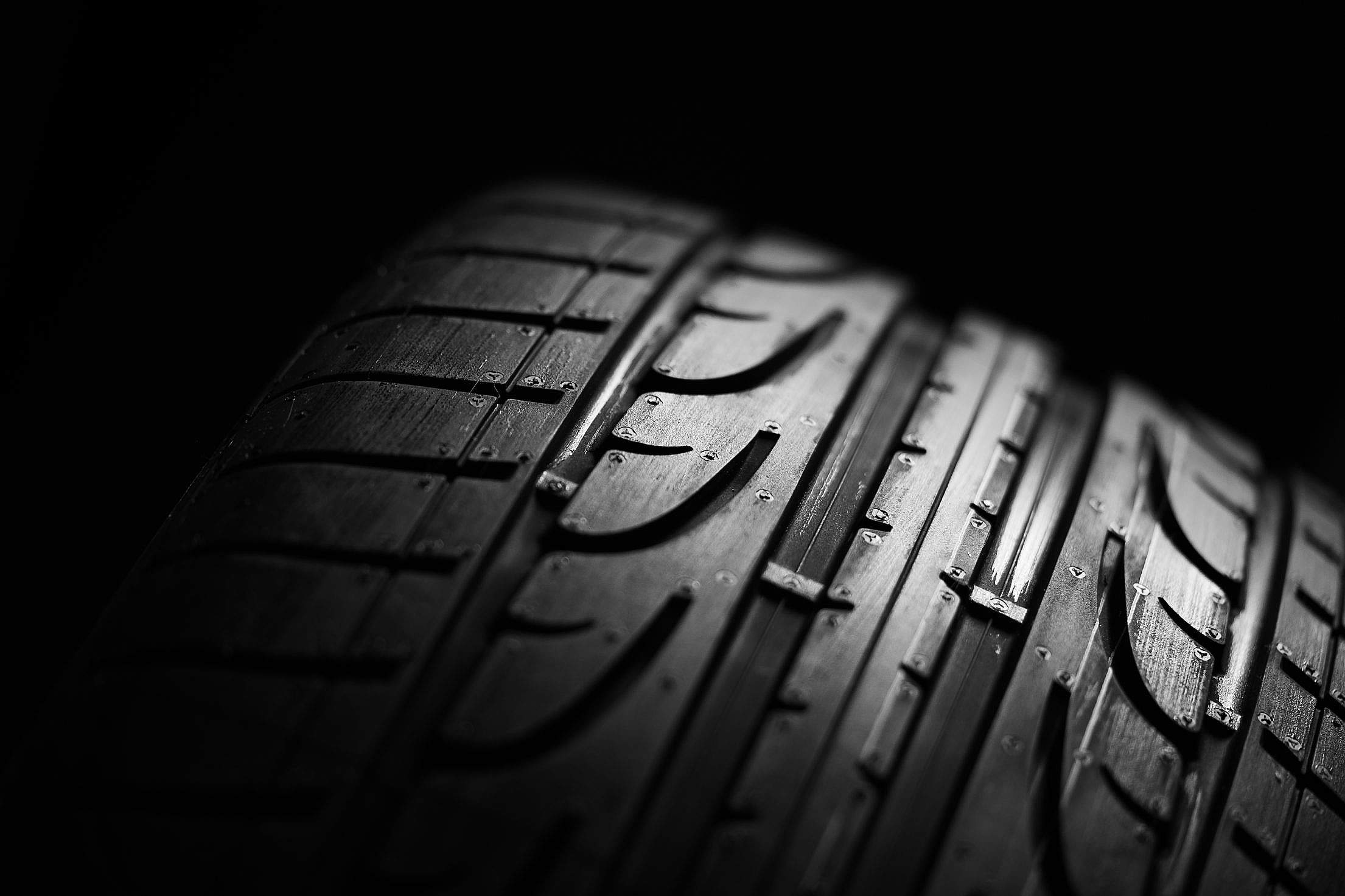 Studio Shot of a Car Tire Free Stock Photo | picjumbo