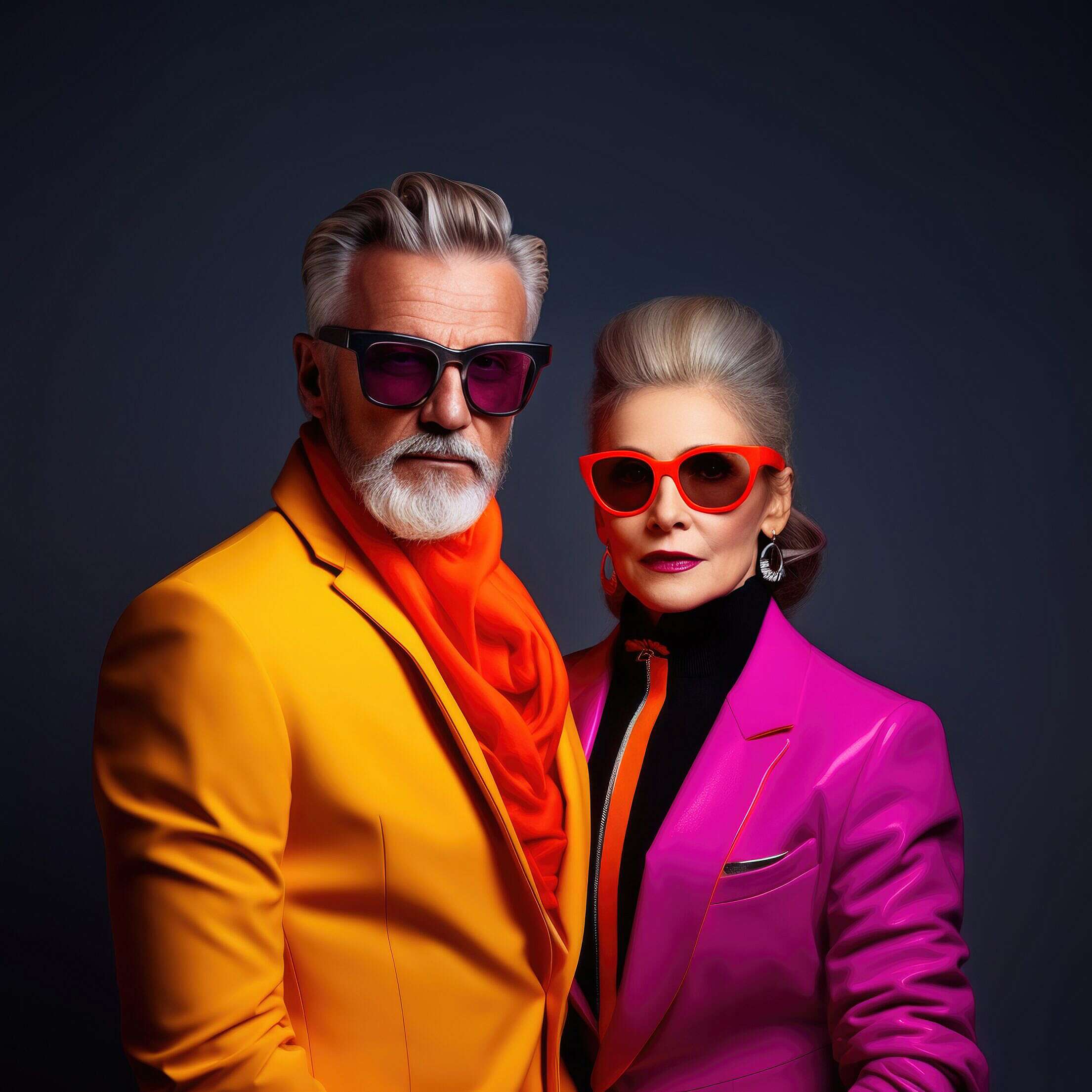 Super Stylish Looking Older Boss Couple Free Stock Photo | picjumbo