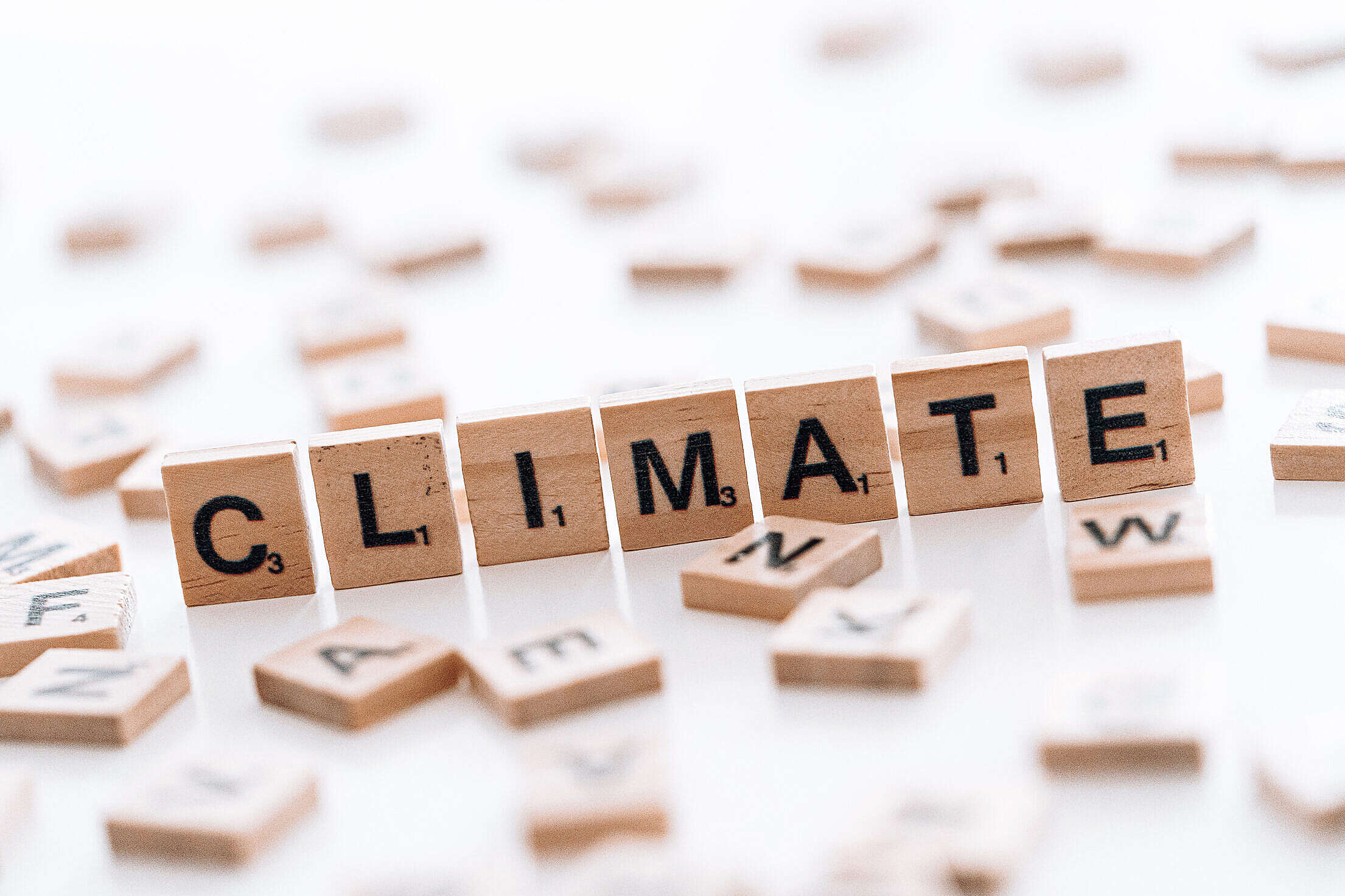 The Word Climate Written on The Scrabble Tiles Free Stock Photo | picjumbo