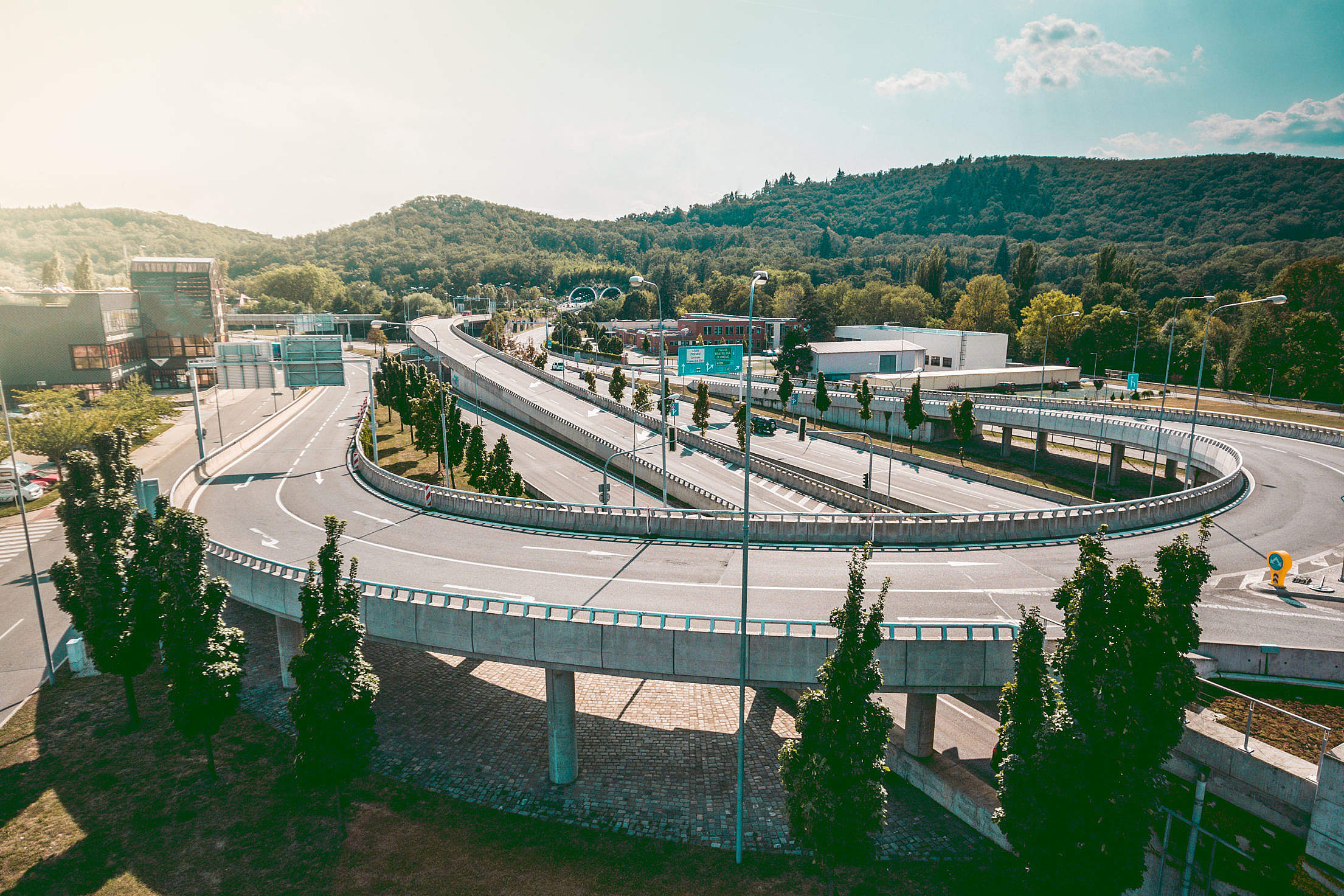 Two Level Road Interchange Free Stock Photo | picjumbo