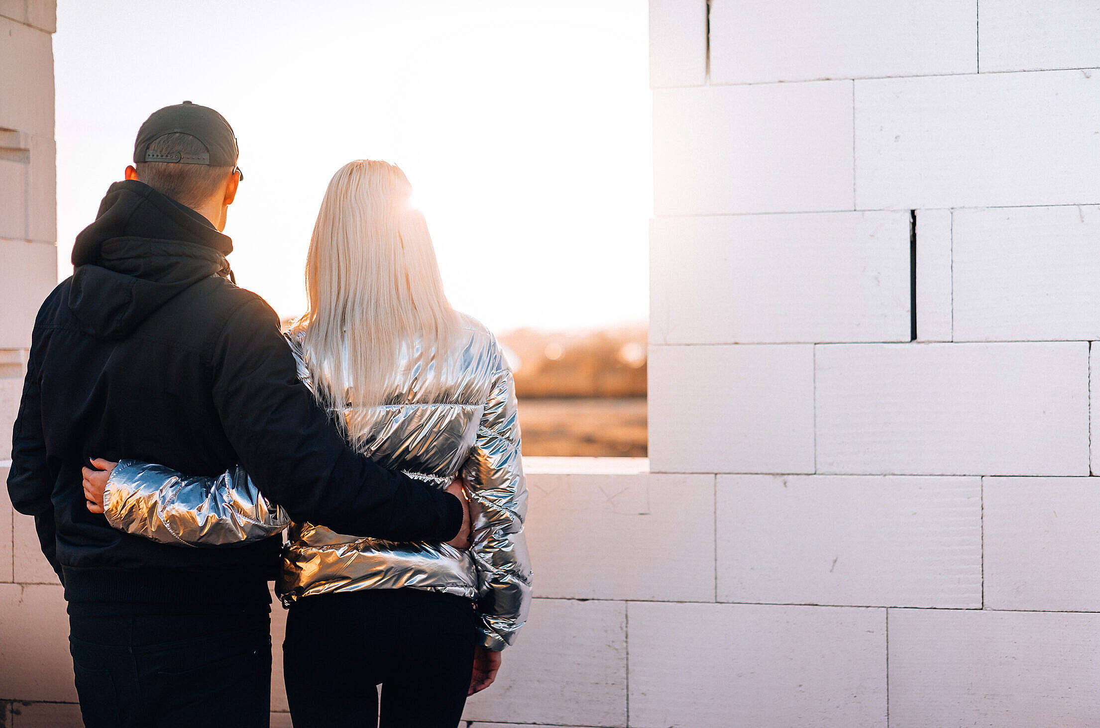 Young Couple Looking Out of The Future Window Free Stock Photo | picjumbo